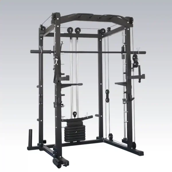Gimnasio multifuncional smith machine power black premium